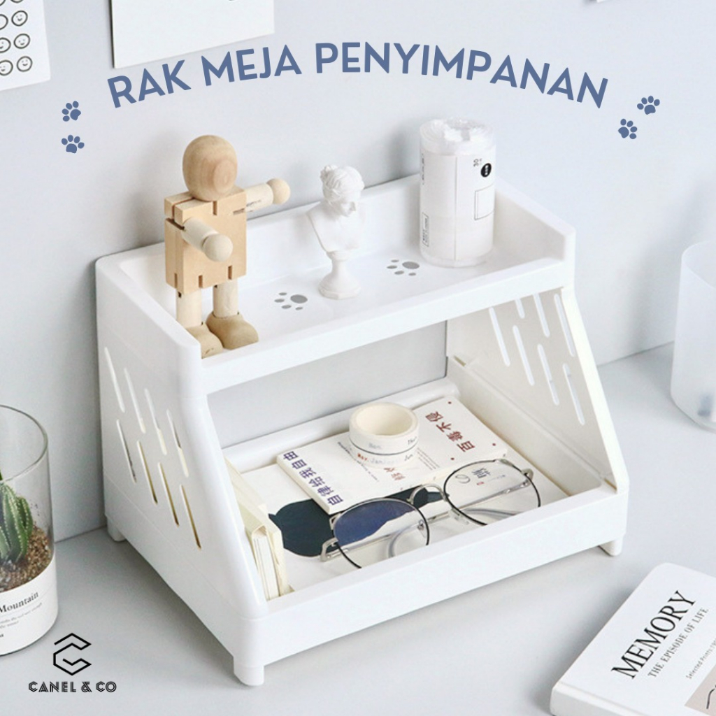 INS Style White Simple Rack Desktop Organizer Office Table Storage Box ...
