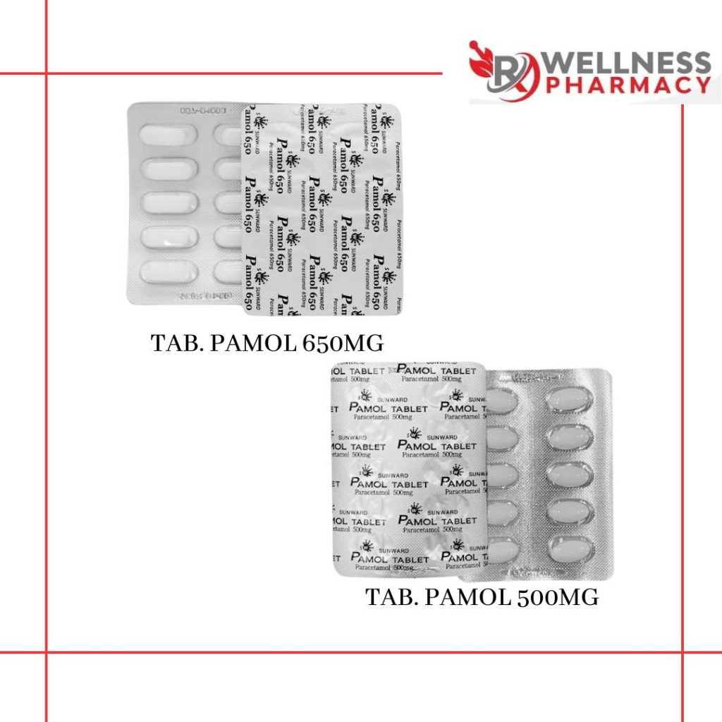 SUNWARD PAMOL PARACETAMOL 500MG / 650MG 10'S | Shopee Malaysia
