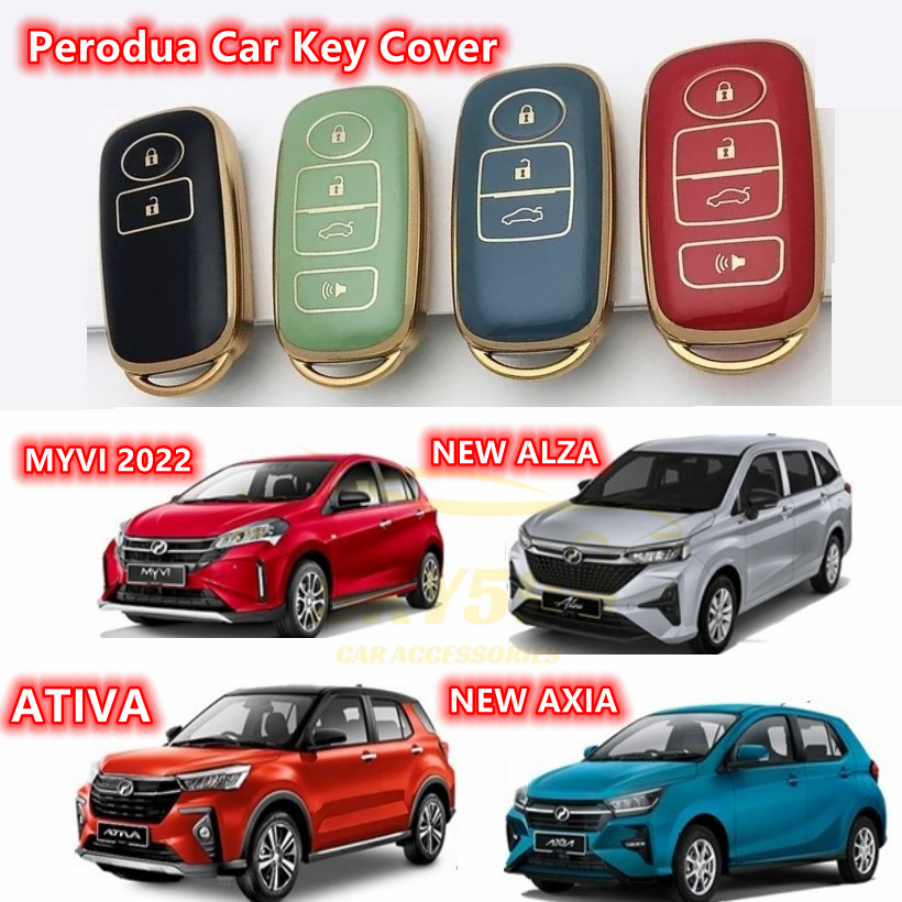 Perodua ALZA ATIVA VELOZ MYVI 2022 Chrome Reflection TPU Car Key Cover ...