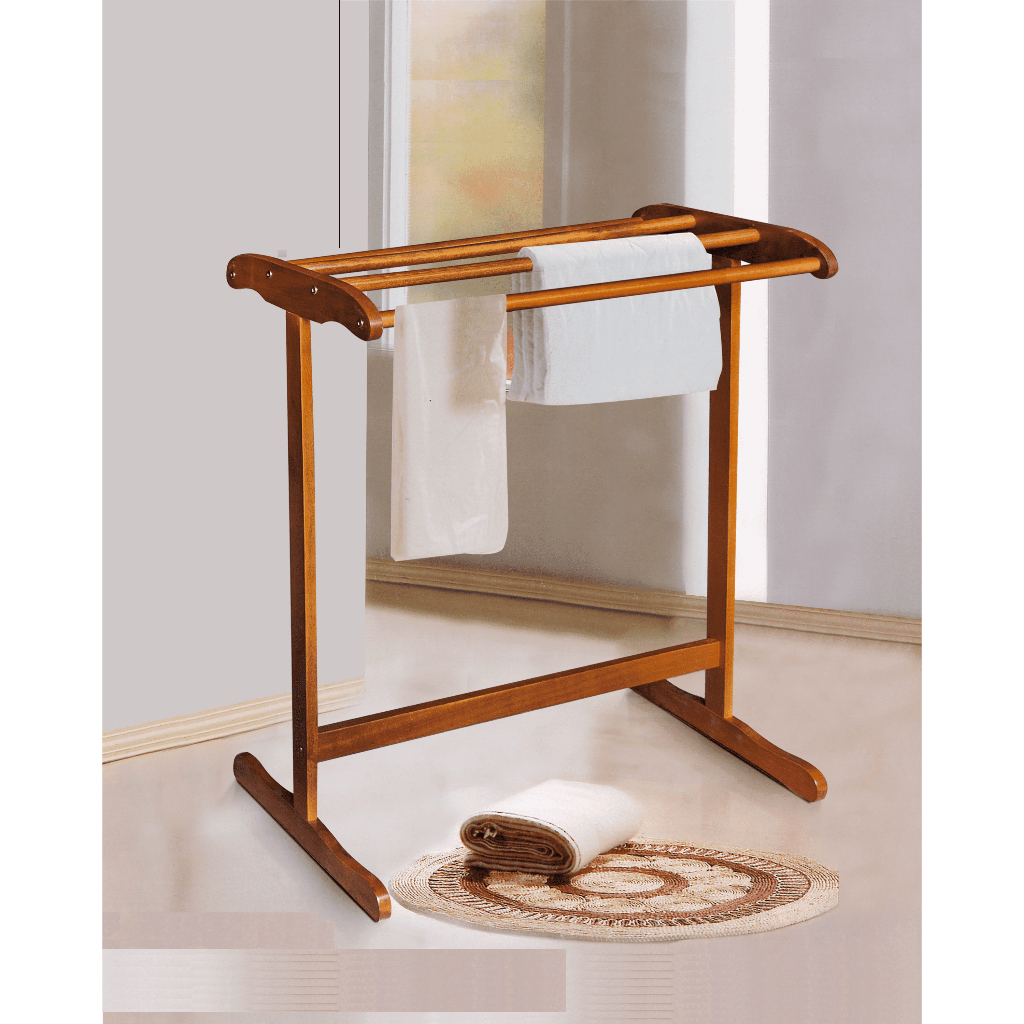Low Wooden Tower Rack Solid Wood Hanger Rack | Shopee Malaysia