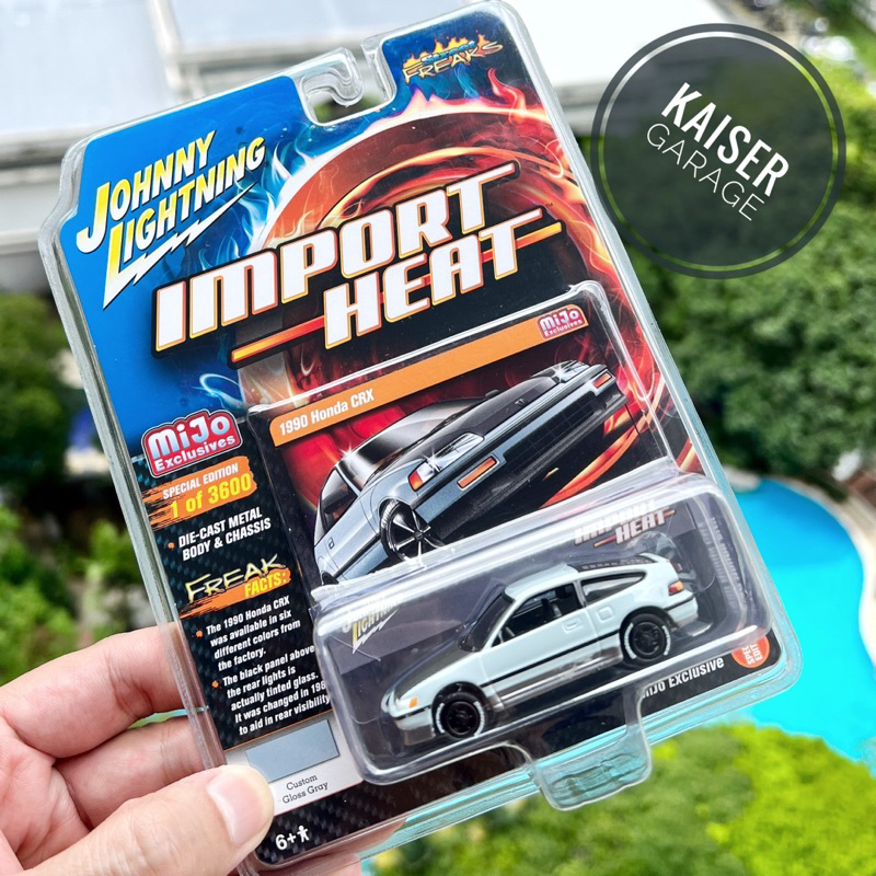 Johnny Lightning Import Heat 1990 Honda Crx Gloss Gray Mijo Exclusive Shopee Malaysia 