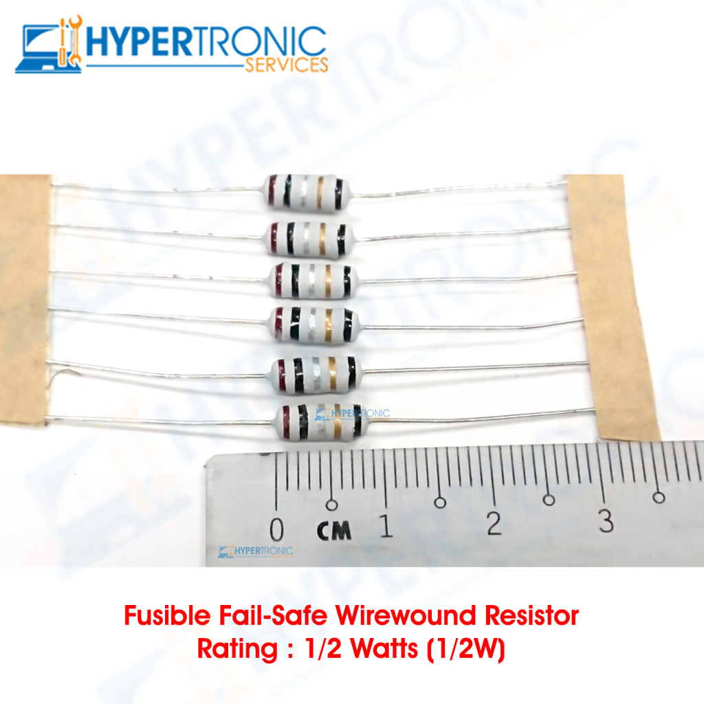 Resistor Fusible Fail Safe Wirewound Resistor 5% 0.5W 10 Ohm, 15 Ohm ...