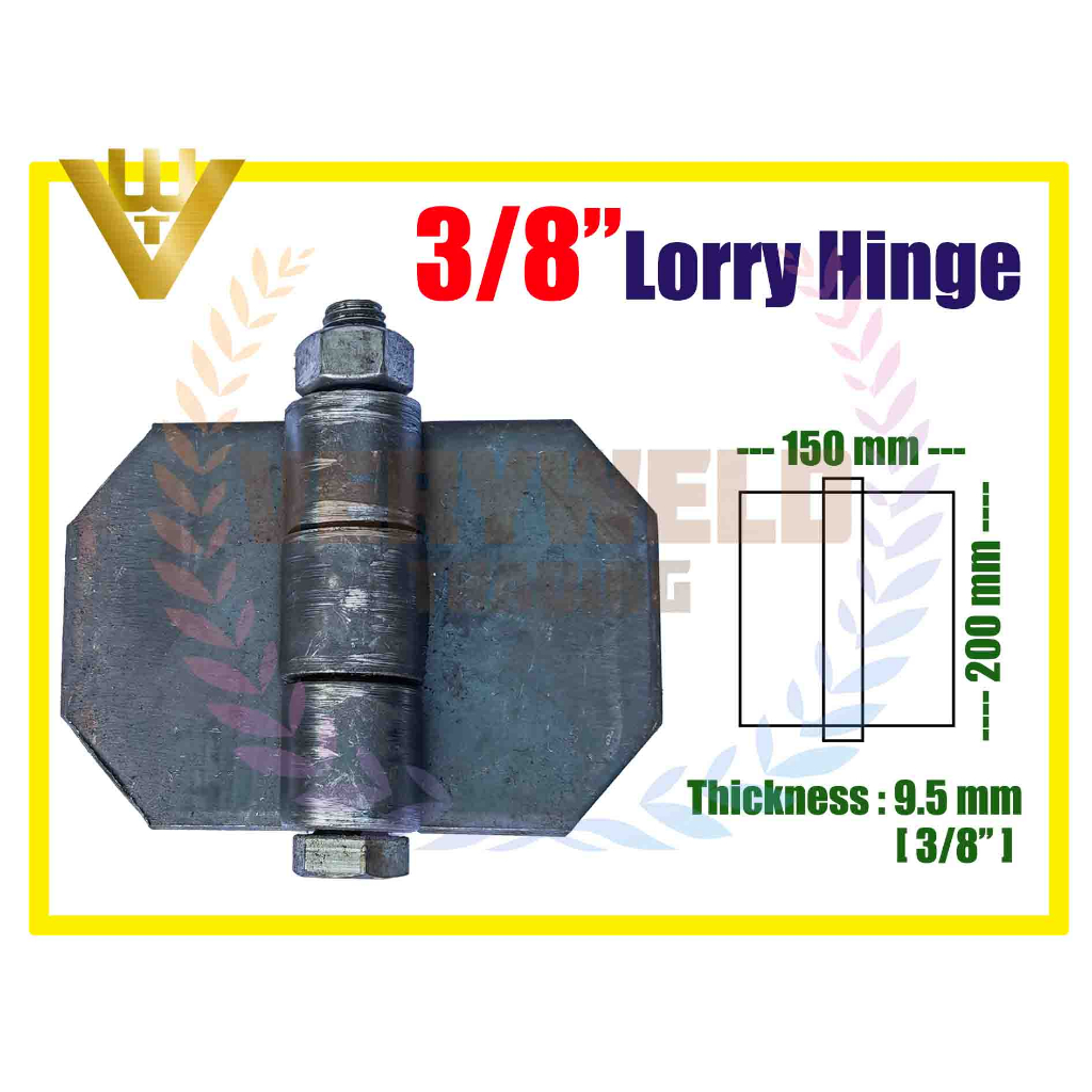 VERYWELD Lorry Welding Hinge Engsel 3/8" (9.5mm) / Lori Pagar | Shopee ...