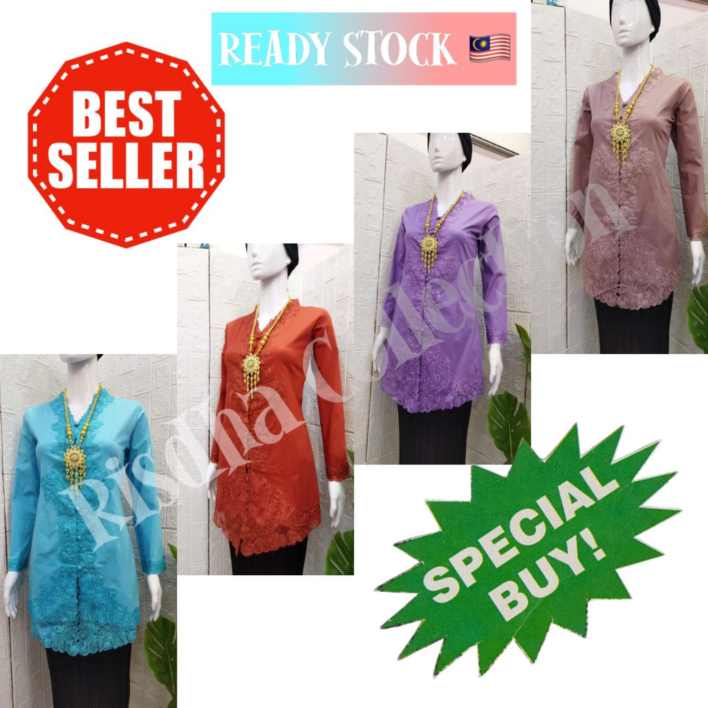 KEBAYA LABUH COTTON NYONYA SULAM [TOP ONLY] | Shopee Malaysia