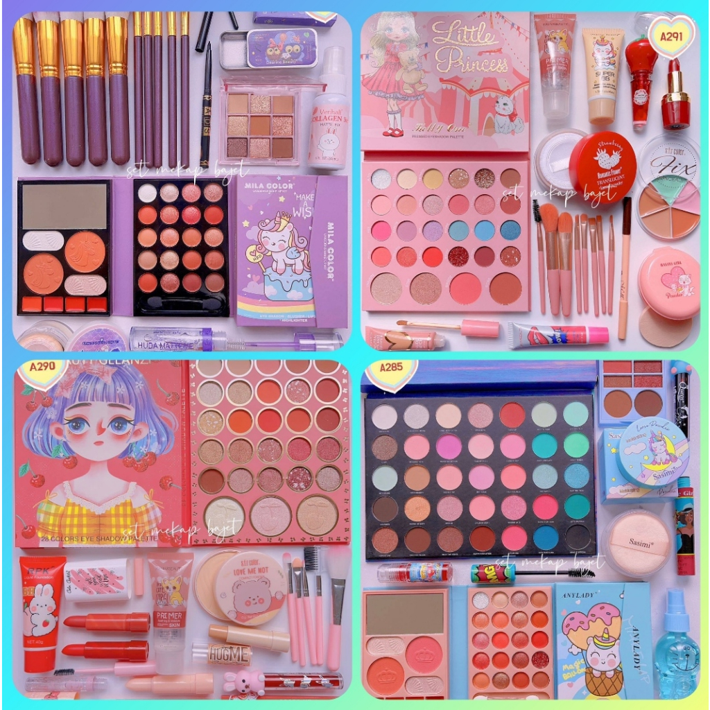 🌸SET MEKAP BAJET CODE A HOT!🌸 | Shopee Malaysia