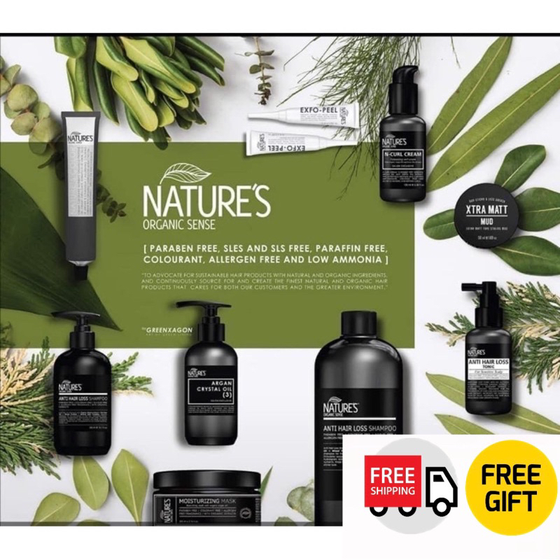 Nature‘s Organic Sense Anti Hair Loss Shampoo/Anti Dandruff Shampoo ...
