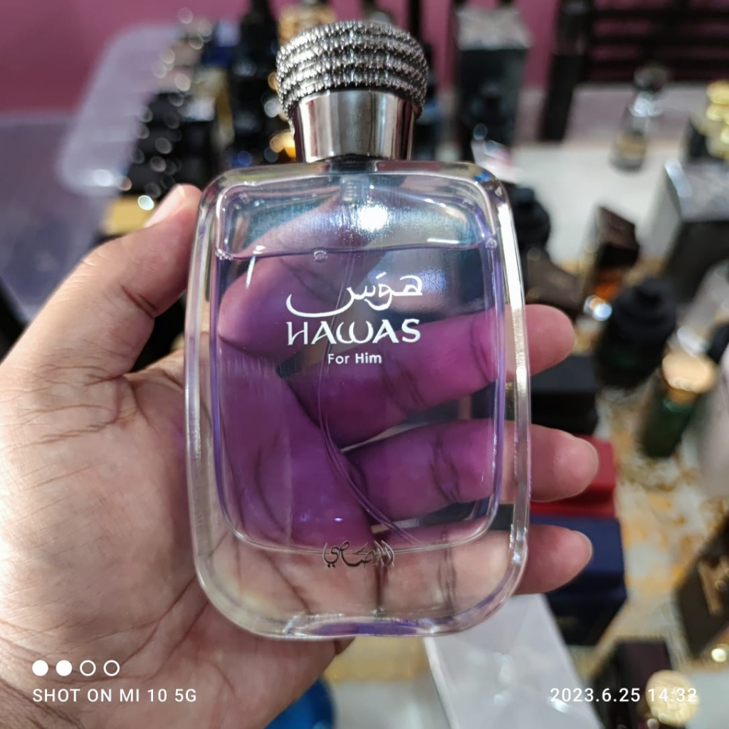 Rasasi Hawas EDP MEN ALL-DAY FRAGRANCE 8ml 17ml 30ml Original Decant ...