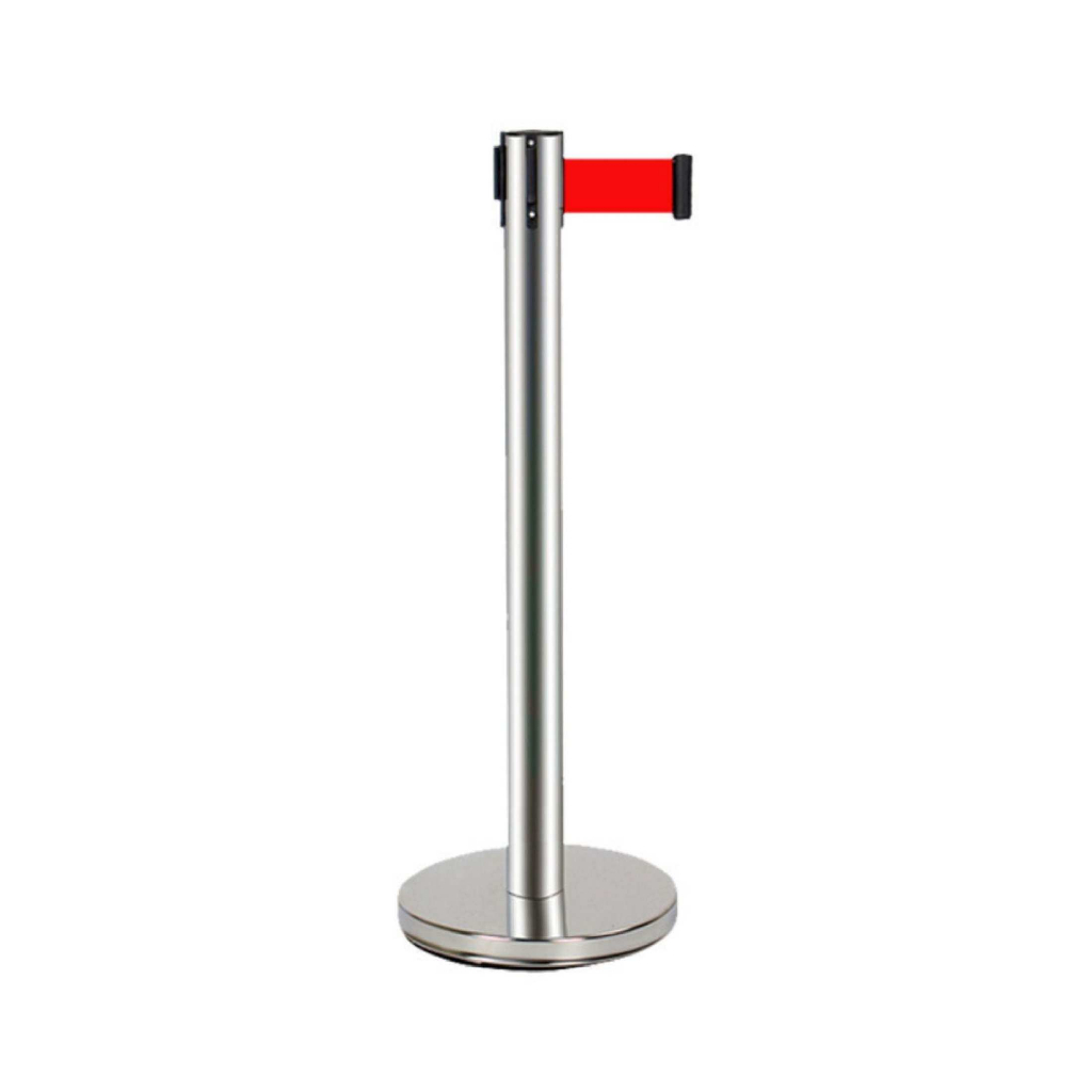 【COD】Stainless Steel Queue Up Stand With 300CM 3 Meter Retractable Belt ...