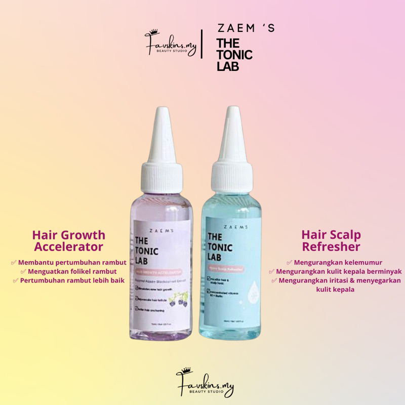 The Tonic Lab by Zaem Hair Tonic Serum for Dandruff + Hairfall ...