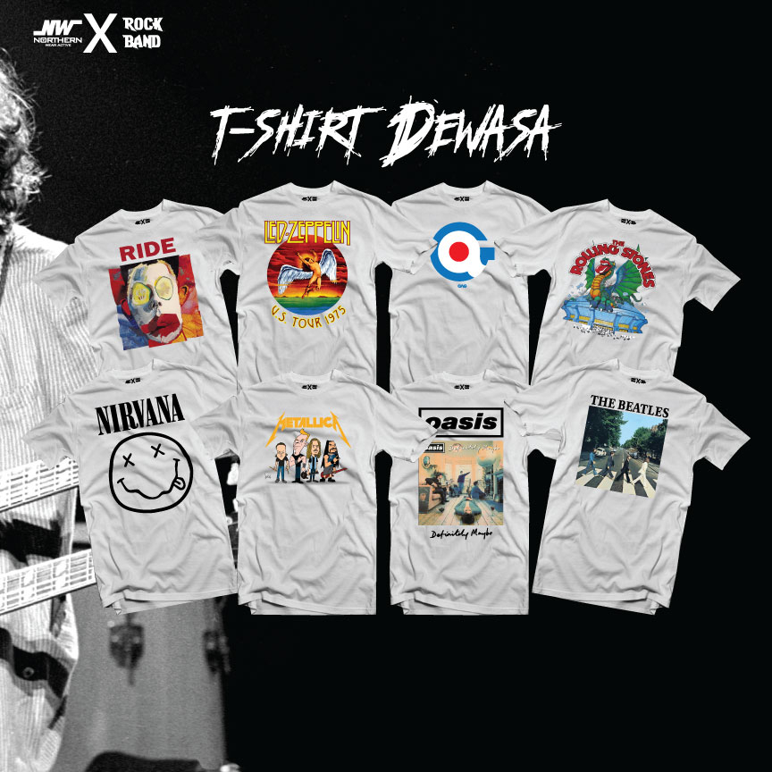 Baju Band Dewasa ,Premium Quality ADULT Band T-Shirt / Design boleh ...