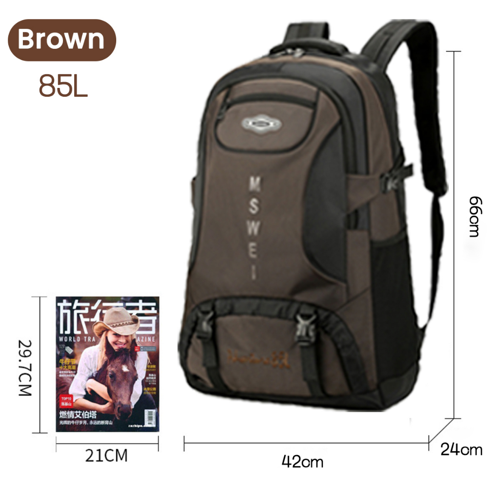 High quality 85L large capacity backpack Waterproof outdoor beg travel ...