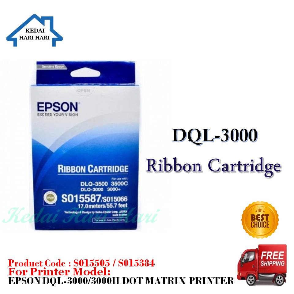 Epson DLQ-3000 & DLQ-3500 Ribbon Cartridge / S015587 / S015066 / Epson ...