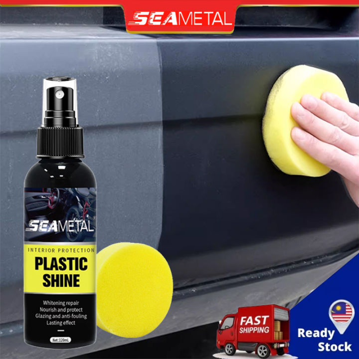 SEAMETAL 120ML Car Plastic Restore Agent Plastic Restorer Plastic Trim ...