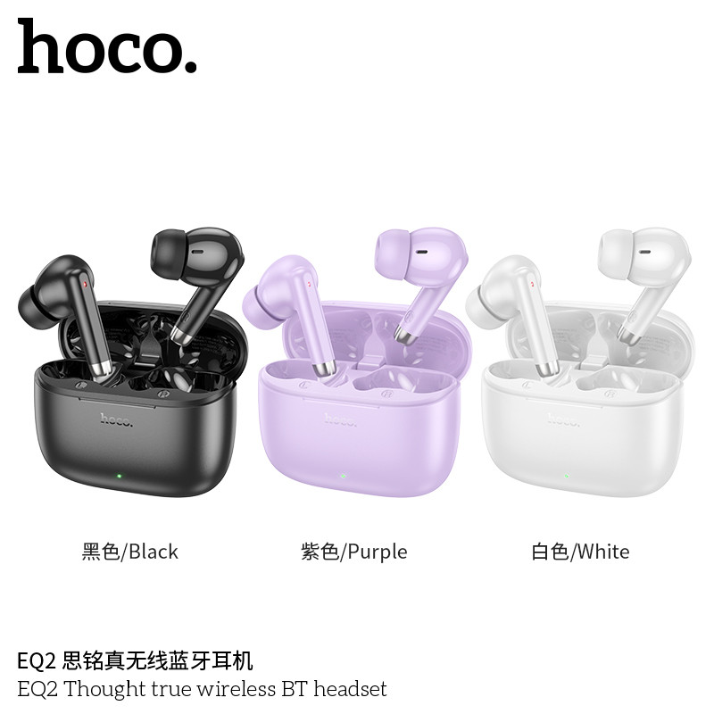 Hoco. Though Wireless BT headset Voice Assistant Activation EQ2 | Shopee Malaysia