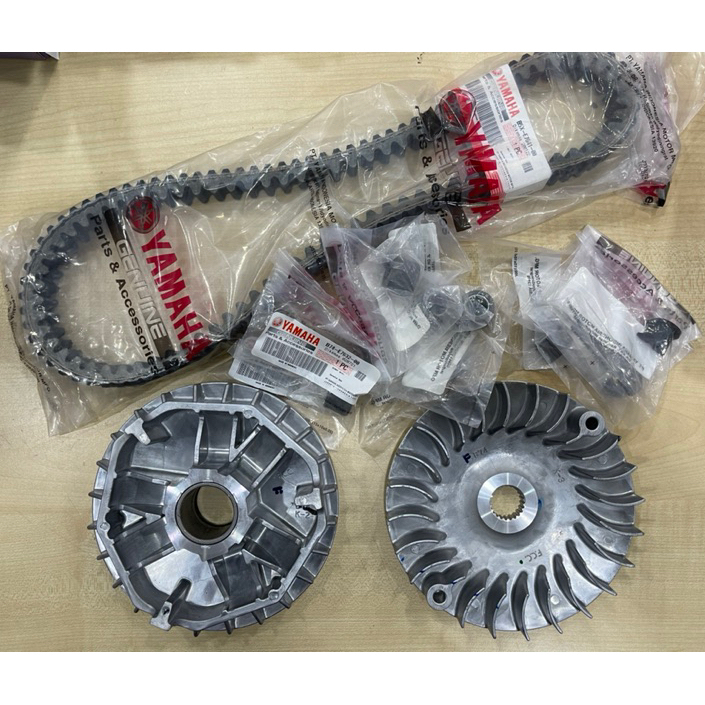 100% ORIGINAL - YAMAHA XMAX250 FRONT PULLEY & WEIGHT ROLLER & BELT SET | Shopee Malaysia