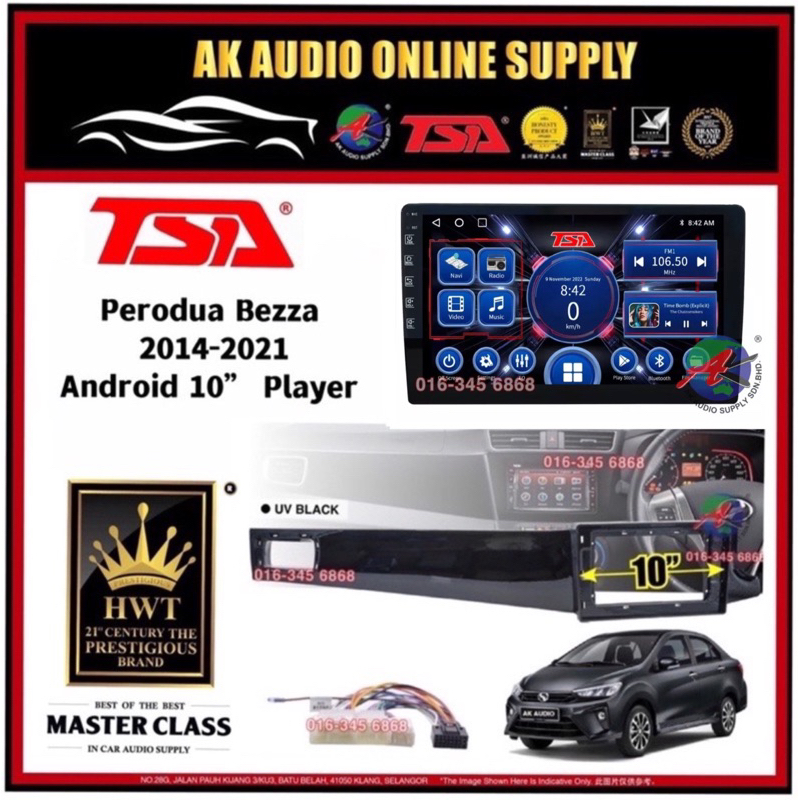 [ MTK 2+32GB ] TSA Perodua Bezza 2014 - 2021 ( Full ) Android 10'' inch ...