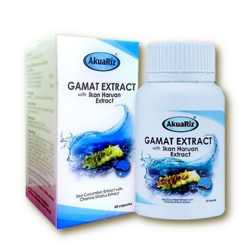 Akuariz Gamat Extract with Ikan Haruan Extract 60's | Shopee Malaysia