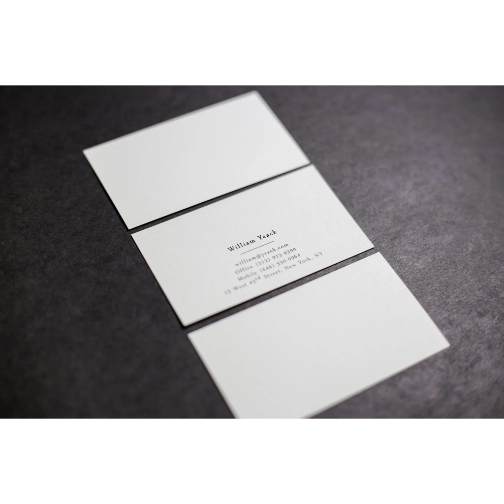 100 PCS Premium Material Business Card Zen Linen Metal Ice Business ...