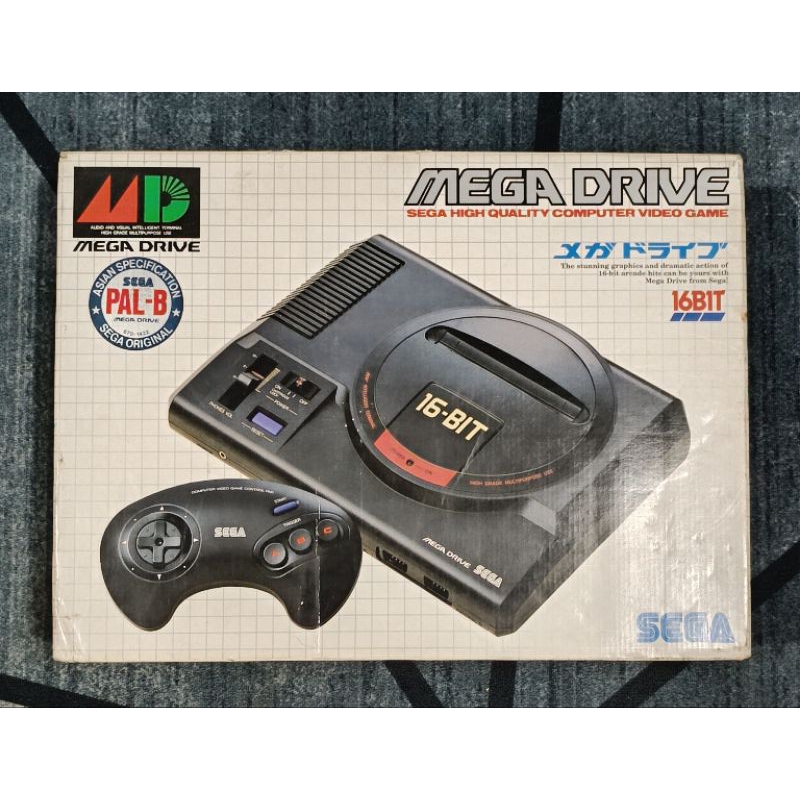 Original 1991 Sega Mega Drive Japan Ver - Asian spec Pal-B | Shopee ...