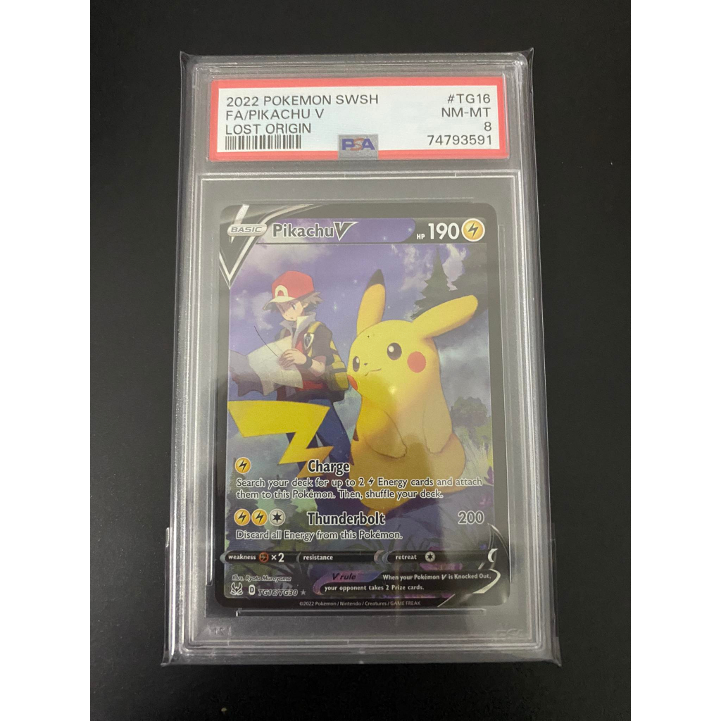 PSA 8 Pokemon TCG - Pikachu V - TG16/TG30 - Ultra Rare | Shopee Malaysia