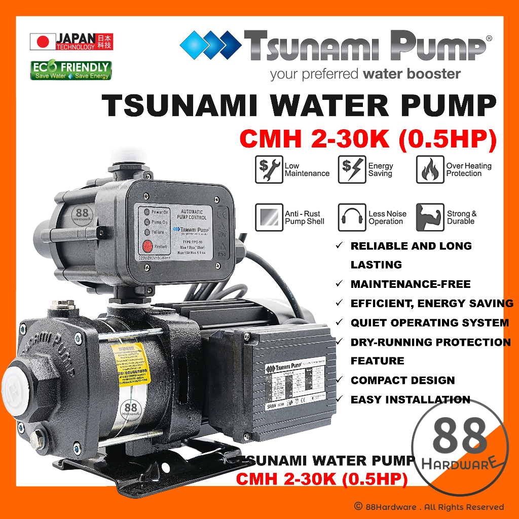 Tsunami Automatic Water Pump CMH water pump home / water pump automatic / water pump 1hp / water ...