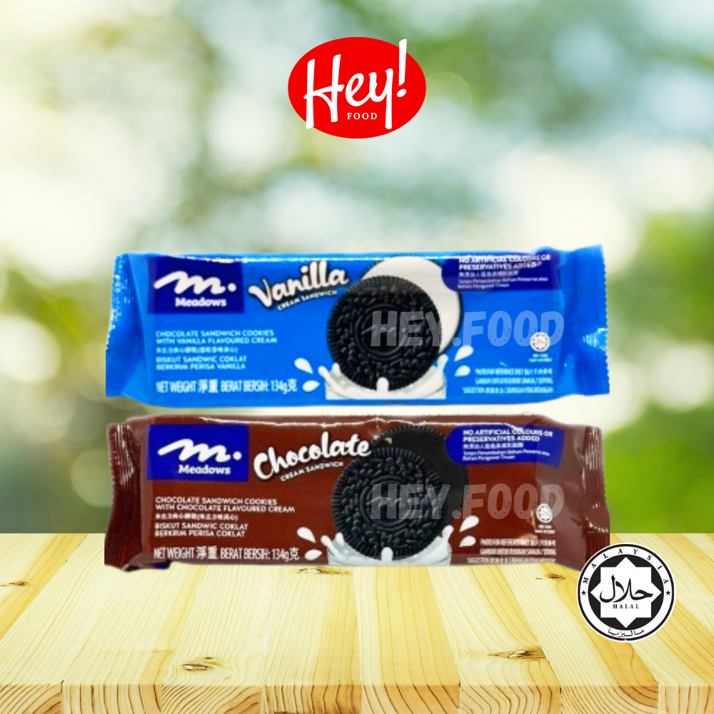 MEADOWS Vanilla/ Chocolate Cream Sandwich (134g) Oreo/ Cream Cracker ...