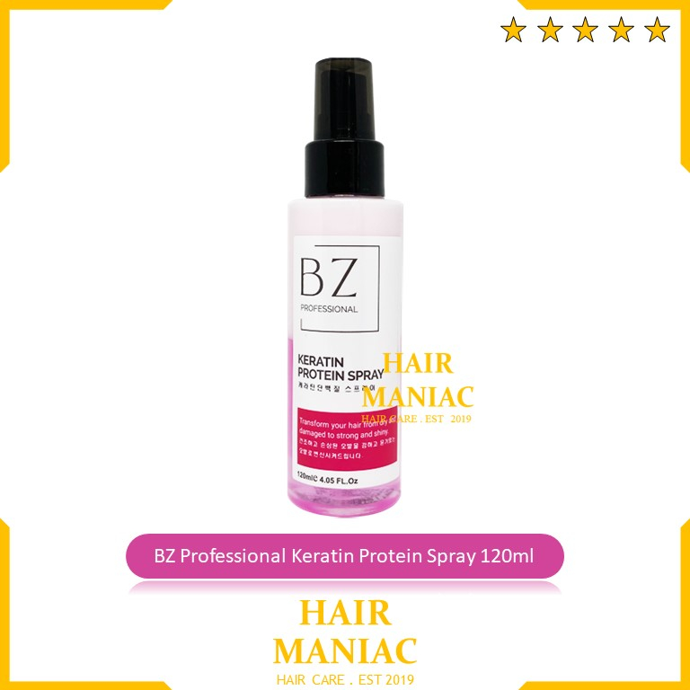 BZ Professional Keratin Protein Leave-In Conditioner Spray 120ML (KOREA ...