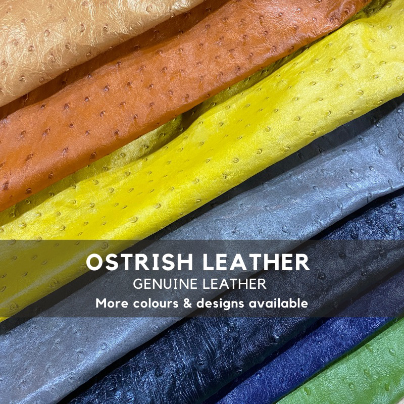 Genuine Ostrich Leather Chrome Kulit Burung Unta | Shopee Malaysia