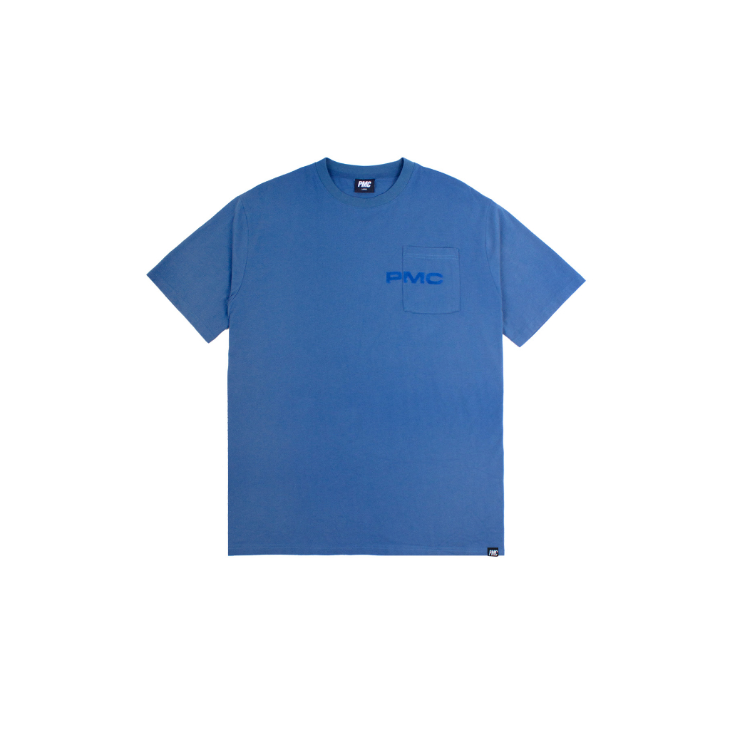 PMC Prime Logo Flock Pocket Tee Classic Navy | Shopee Malaysia