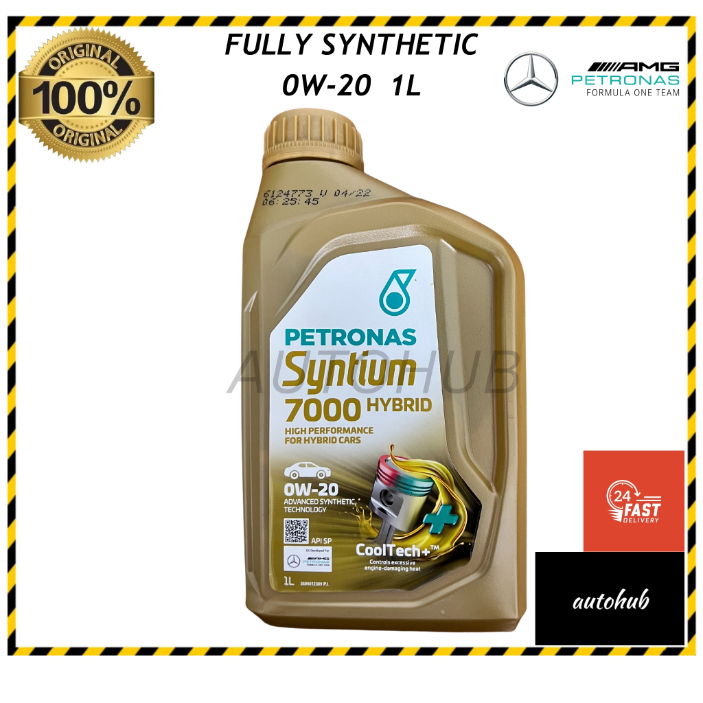 ORIGINAL Petronas AMG Mercedes 0W20 SYNTIUM 7000 Hybrid MYVI AXIA ...
