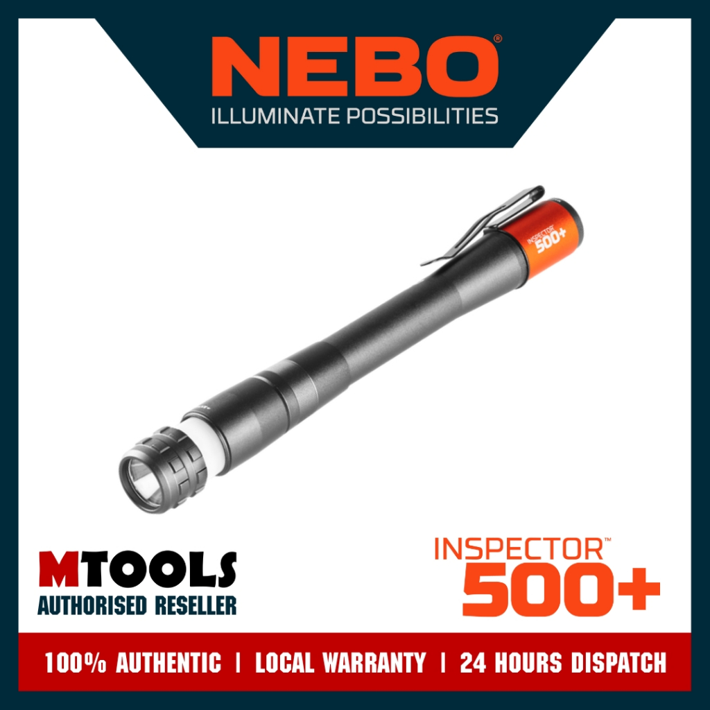 Nebo Inspector 500+ - Professional - Rechargeable, Waterproof Penlight ...