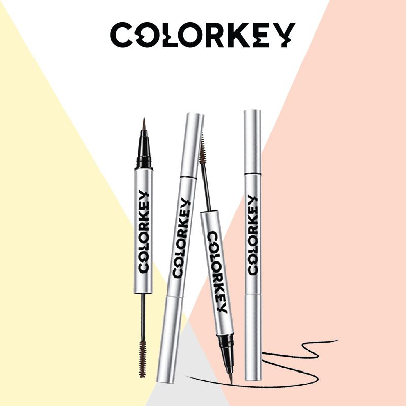 COLORKEY Electric-Eye Stereo Double Stylo (Mascara 0.4ml + Eyeliner 1 ...