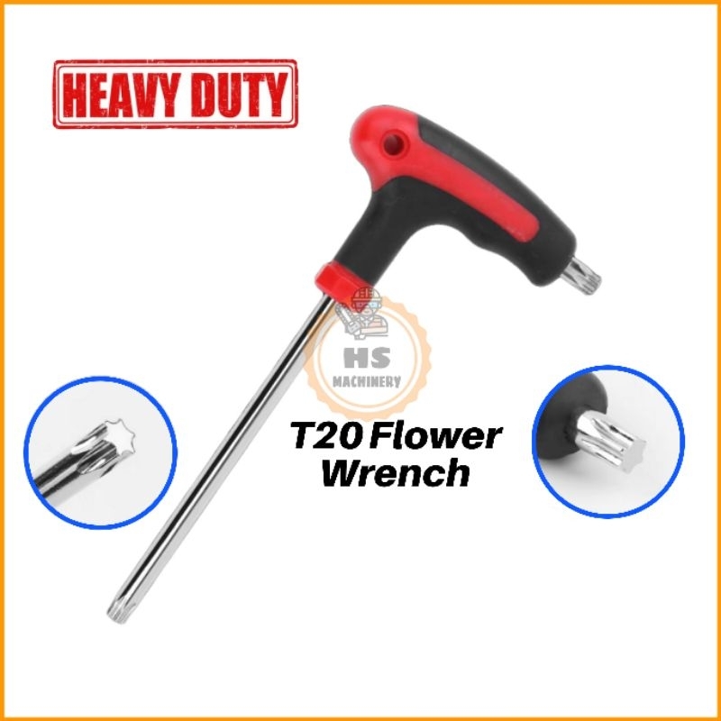 Heavy Duty “T” Handle Flower Thread Allen Key T20 SR400 SR420 SR5600 ...