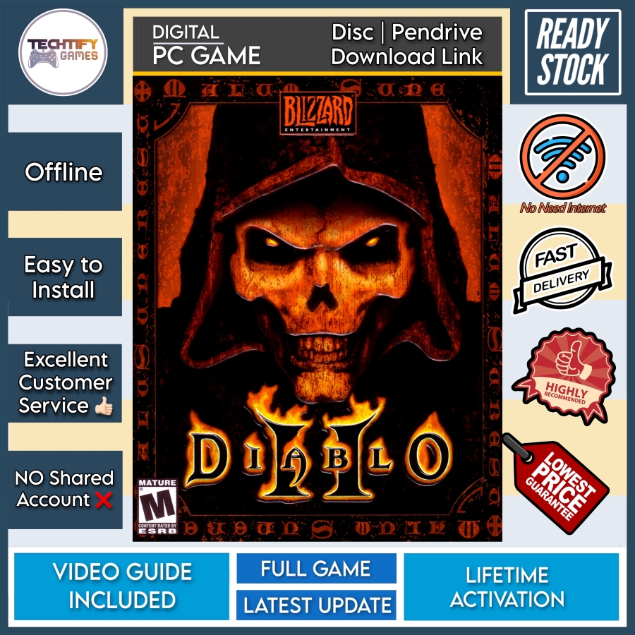 [PC Game] Diablo 2 - Offline [Disc | Pendrive | Download Link] | Shopee ...