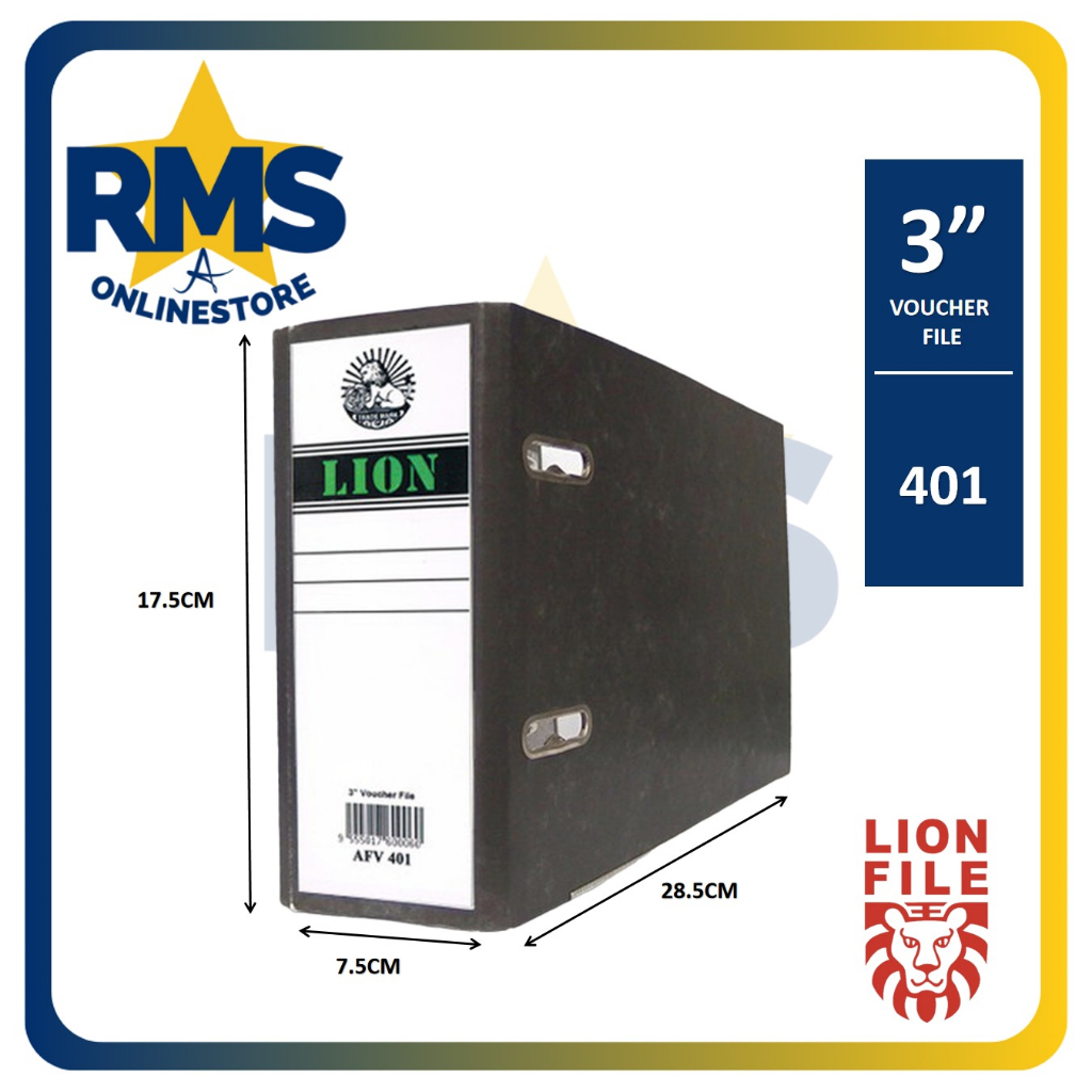 LION Arch File Size 401 / 402 / 403 / 1801 / 1802 / Box File with sheet ...