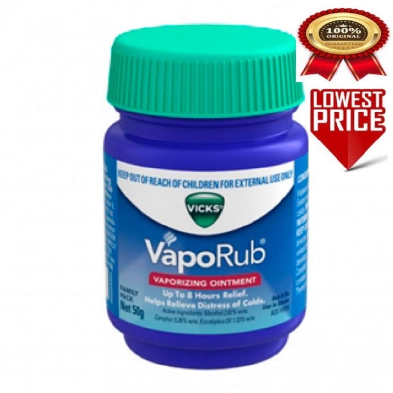 Vicks Vapo Rub 50g Cold Vaporising Ointment Exp 2025 | Shopee Malaysia