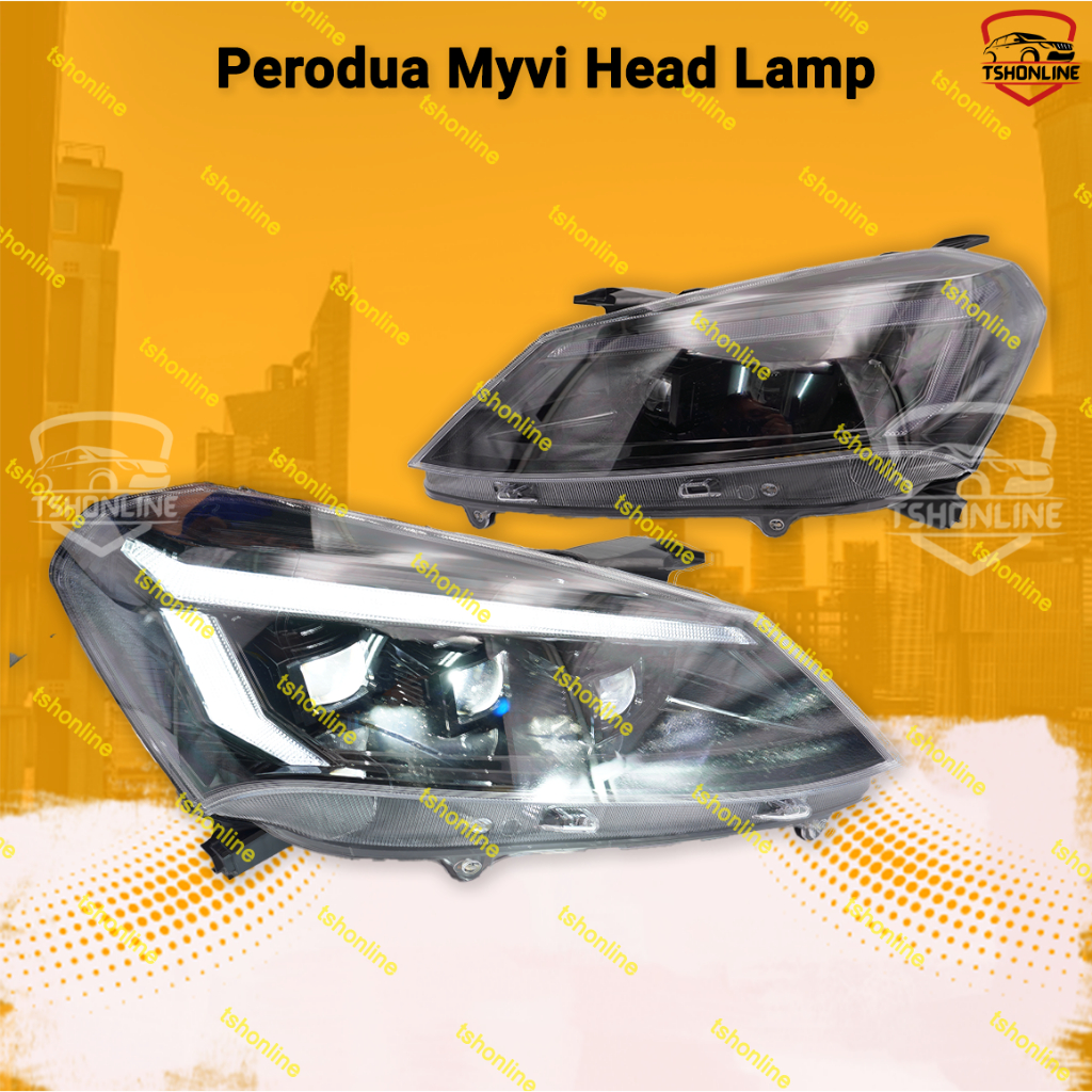Perodua Myvi Head Lamp Head Light Lexus style (2018-2021) Myvi G3 LED ...
