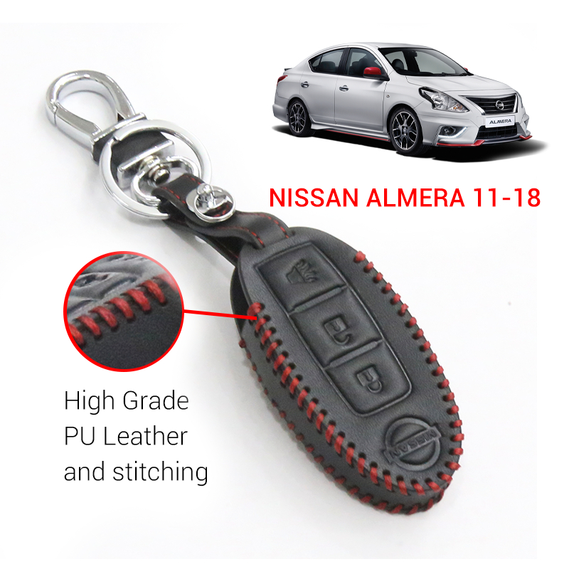 Nissan Almera / Sylphy Car Alarm Remote Button Key Leather Cover ...