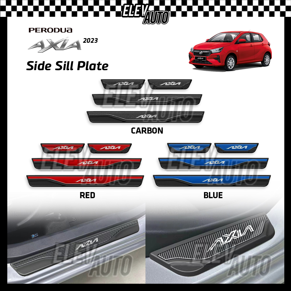 Perodua Axia 2023 Side Sill Plate Step Door Scuff Carbon Accessories ...