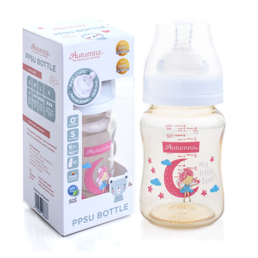 GENUINE Autumnz Botol Susu PPSU, Botol Feeding, Baby Bottle, Wide Neck, PPSU Bottle, Botol Susu ...