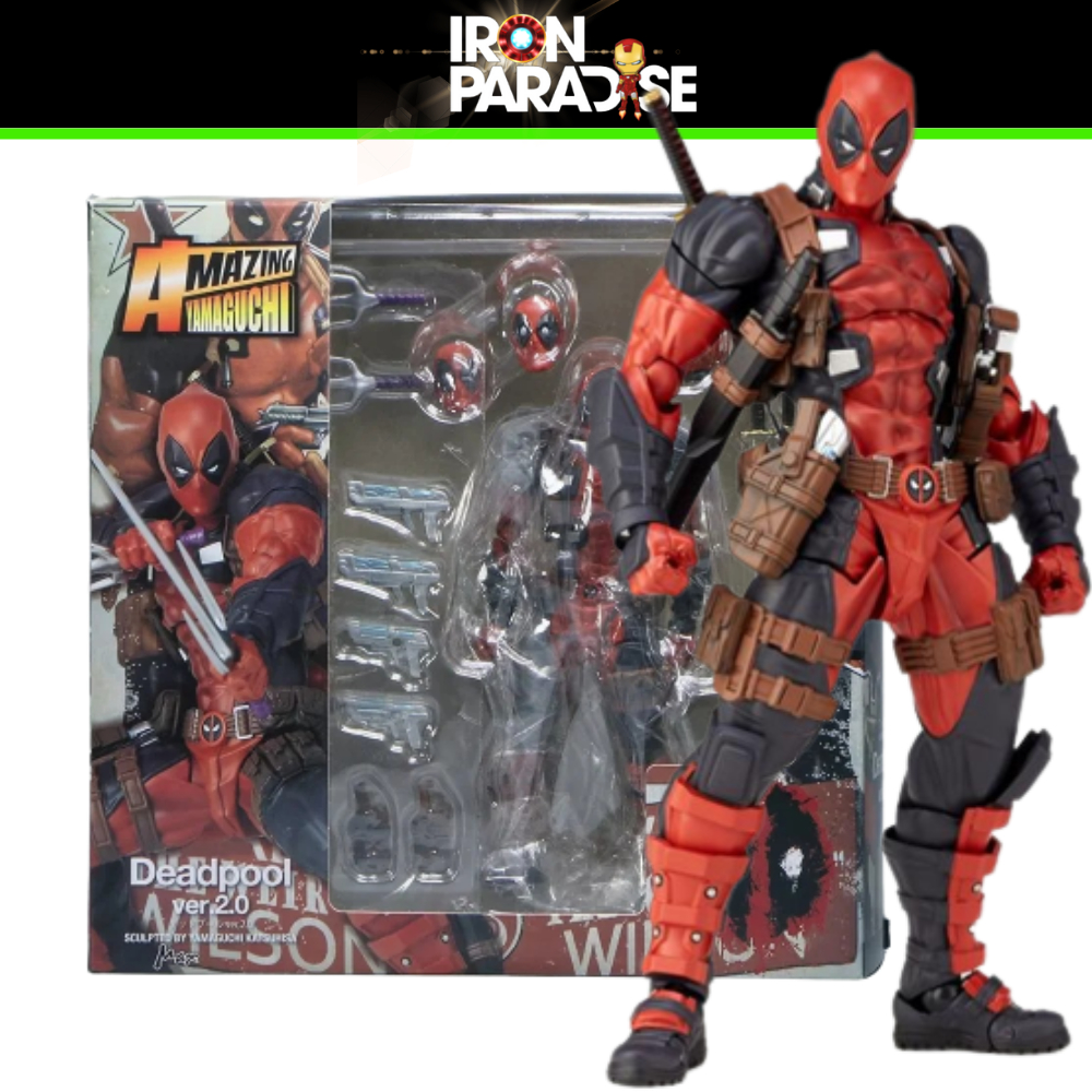 Revoltech Amazing Yamaguchi Deadpool 2.0 Version Action Figure | Shopee ...