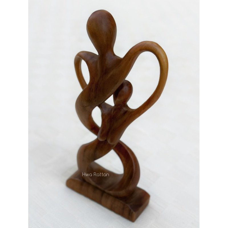 Wood handcraft Carve statue carving sculpture jati patung hiasan kayu ...