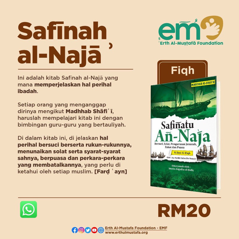 Safinatu An Naja Fi Ilmil Al Fiqh ( Bersuci Solat Jenazah Zakat Puasa ...