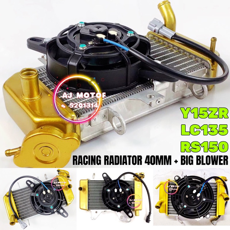 Y15ZR RS150 LC135 RACING 40MM BIG COOLANT TANK + FAN BLOWER Y15 LC RS ...