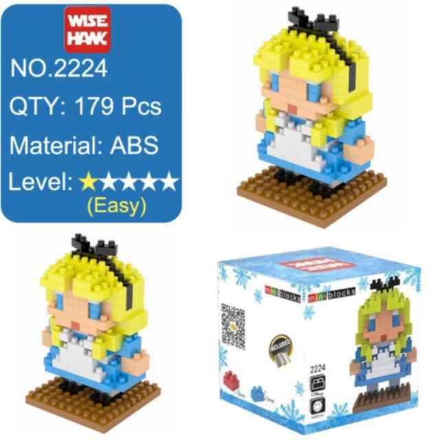 {CLEARANCE}MINI BLOCK WISE HAWK CINDERELLA (2224-DB) | Shopee Malaysia