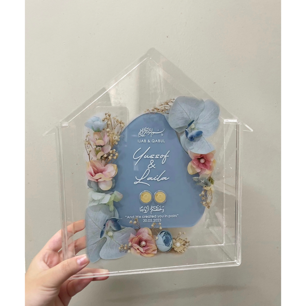 Frame Acrylic Duit Hantaran Kahwin / Frame duit mas kahwin/acrylic ...