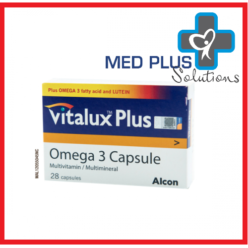 Vitalux Plus Omega 3 Capsule 28's (Exp: 11/2025) | Shopee Malaysia