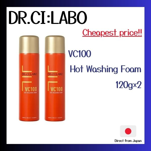 【Direct from Japan】DR.CI:LABO VC100 Hot Washing Foam 120g x 2 Made in Japan | Shopee Malaysia