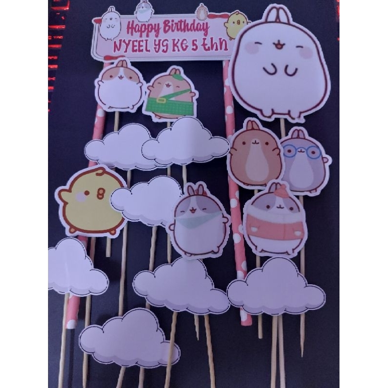 MOLANG CAKE TOPPER COMEL | Shopee Malaysia