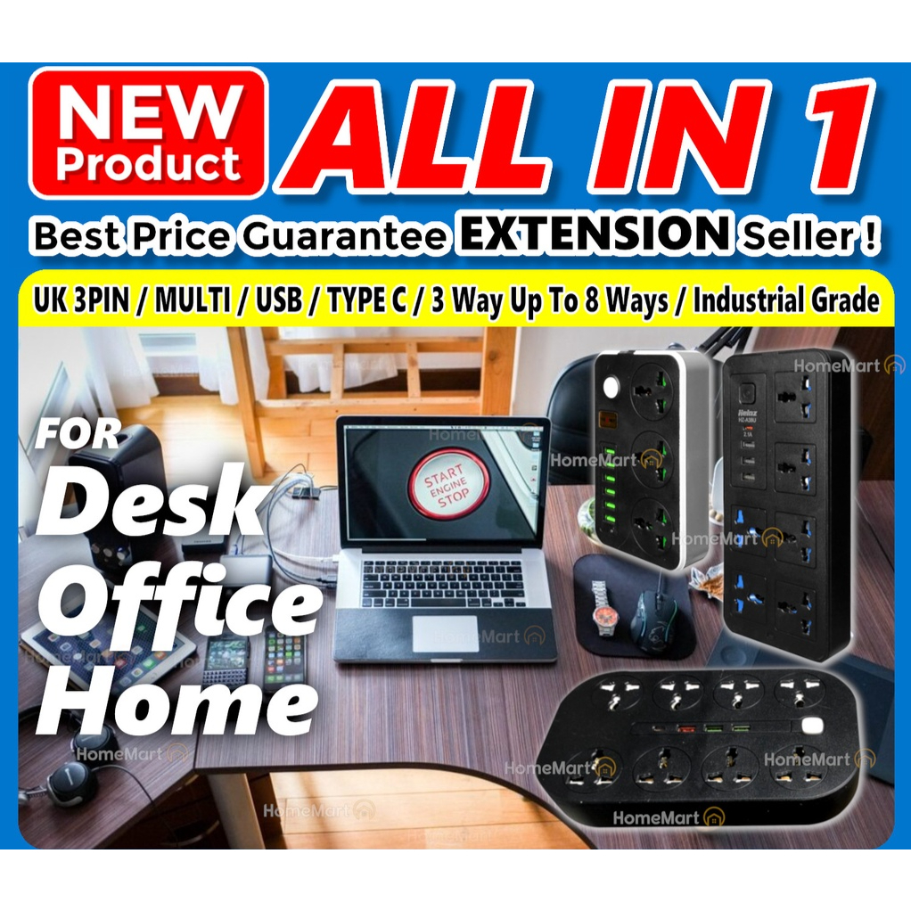Extension Wire Extension Plug With USB Trailing Power Adapters Quick ...